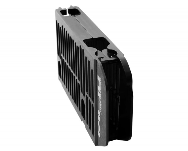 Factory Racing Aluminium Radiator Protectors Black - Rieju