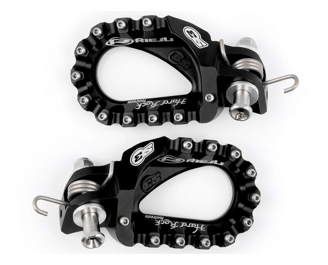 S3 Hard Rock Foot Pegs Black - Rieju