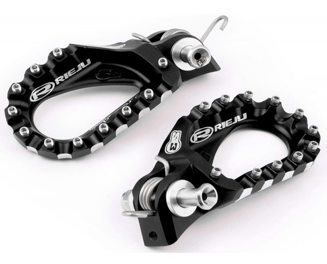 S3 Hard Rock Foot Pegs Black - Rieju